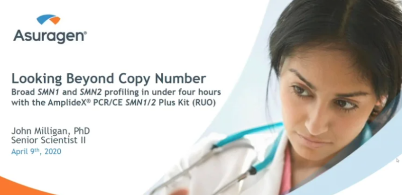 Webinar - Broad SMN1 and SMN2 profiling with the AmplideX® PCR/CE SMN1 ...